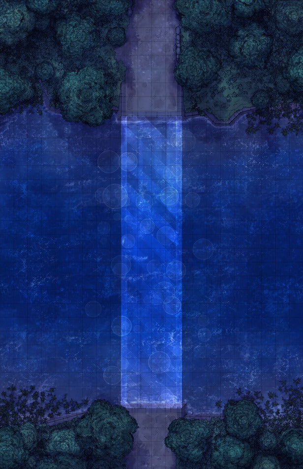 Forest Bridge | D&D Battlemap | DnDungeon