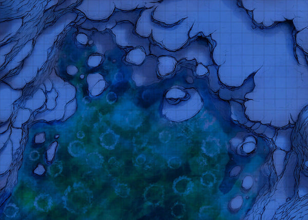 Glacier | D&D Battlemap | DnDungeon