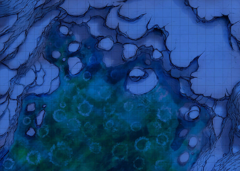 Glacier | D&D Battlemap | DnDungeon