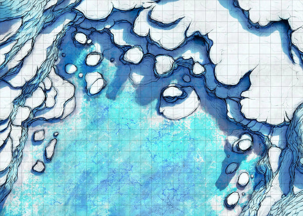 Glacier | D&D Battlemap | DnDungeon