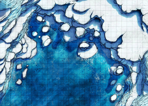 Glacier | D&D Battlemap | DnDungeon