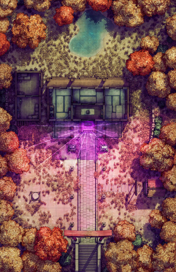 Hakurei Shrine | D&D Battlemap | DnDungeon