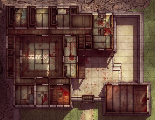 Modular Ninja Dojo & Japanese Room Tileset | DnDungeon