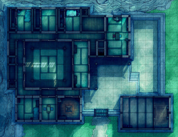 Modular Ninja Dojo & Japanese Room Tileset | DnDungeon
