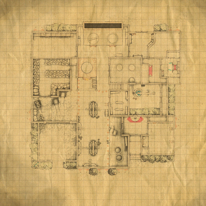 Smugglers' Sake Brewery Hideout | D&D Battlemap | DnDungeon
